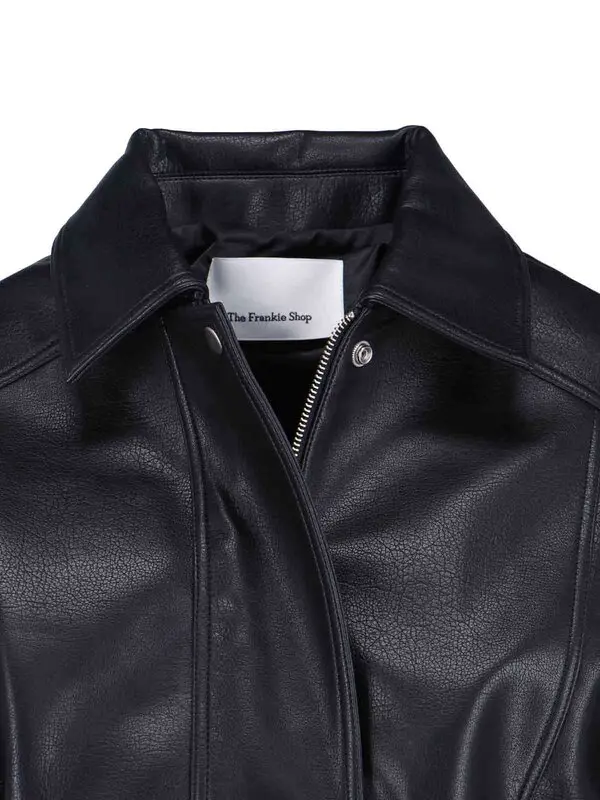 THE FRANKIE SHOP Prescott Oversized Leather Jacket