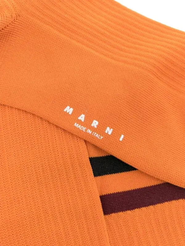 Marni Striped Knee-high Socks