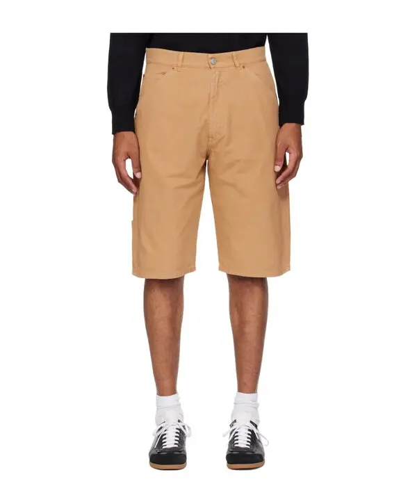 MAISON MARGIELA Tan Straight Leg Shorts - Beige