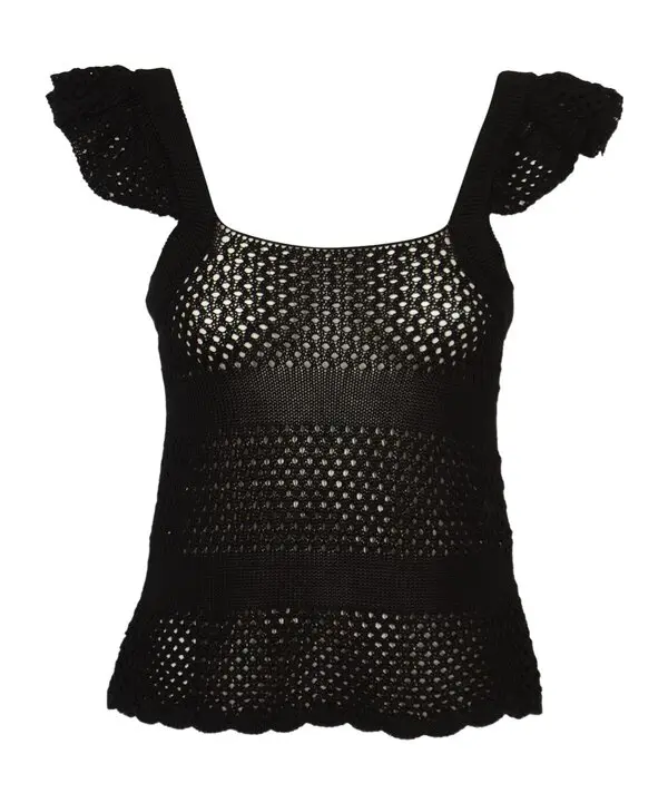 A.p.c. Needle Knit Vest - Black