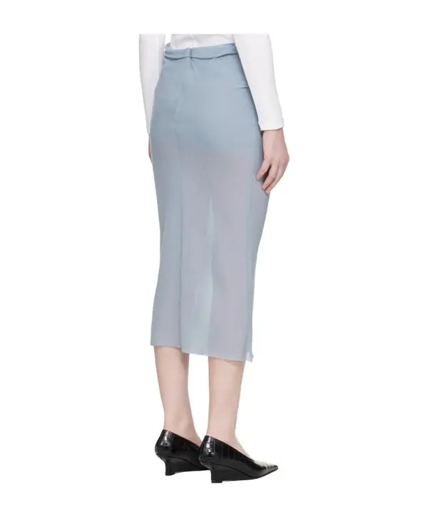 RIER Wool Pleated Midi Skirt