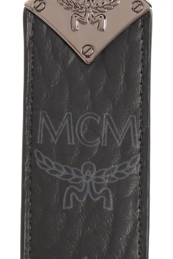 Mcm Logo Keychain With Removable Lobster Buckle