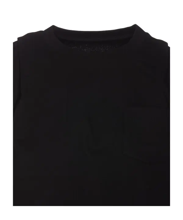 Sacai Pleated Shoulder Cotton T-shirt