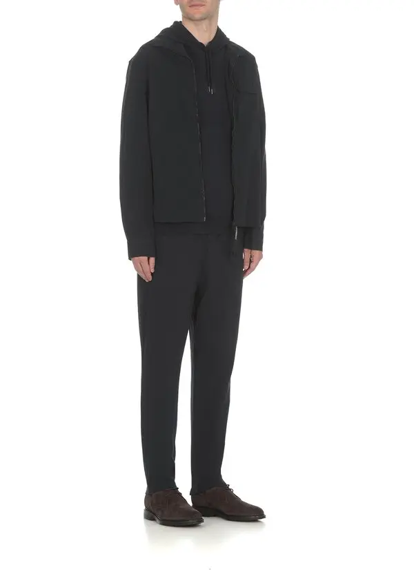 C.P. COMPANY Logo-patch Drawstring Hoodie