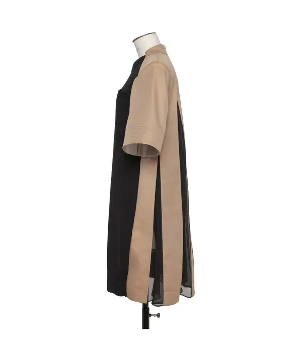 Sacai Panelled Pleated Minidress