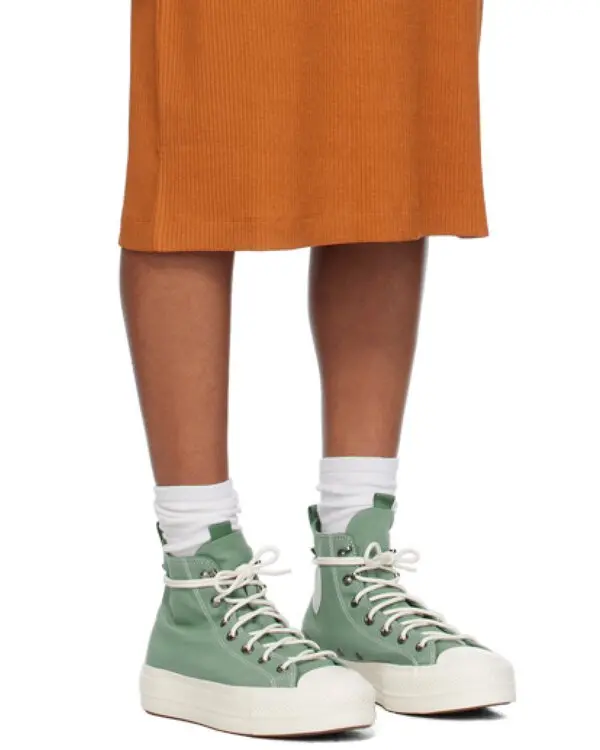 Maison Kitsuné Ribbed Knit Polo Midi Dress