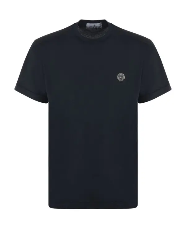 Stone Island Logo Short-sleeved T-shirt - Blue