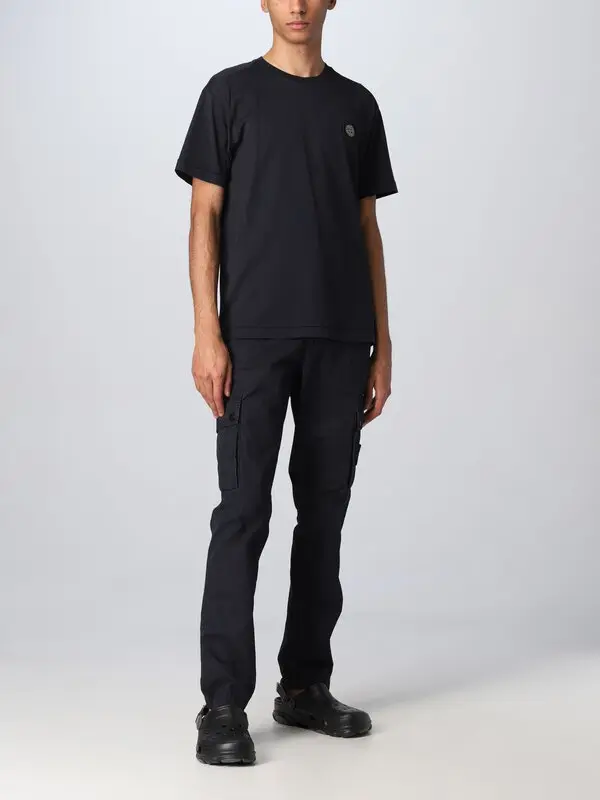 Stone Island Logo Short-sleeved T-shirt - Blue