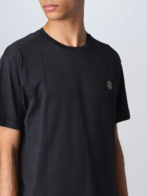 Stone Island Logo Short-sleeved T-shirt - Blue