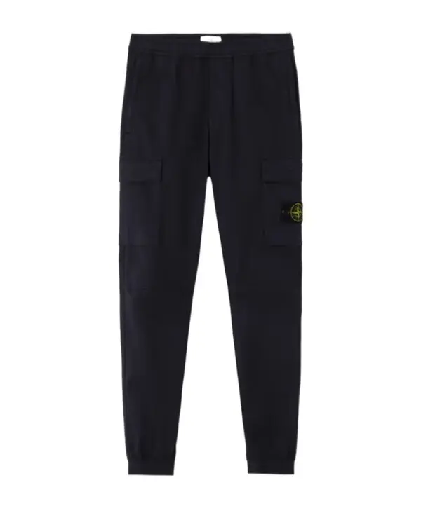 Stone Island Cargo Trousers With Compass Patch - Black