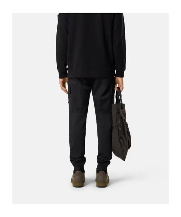 Stone Island Cargo Trousers With Compass Patch - Black