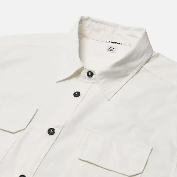 C.P. COMPANY Lens Logo Shirt - White