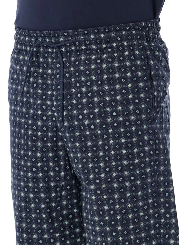 A.p.c. Vincento Geometric Print Wide-leg Shorts