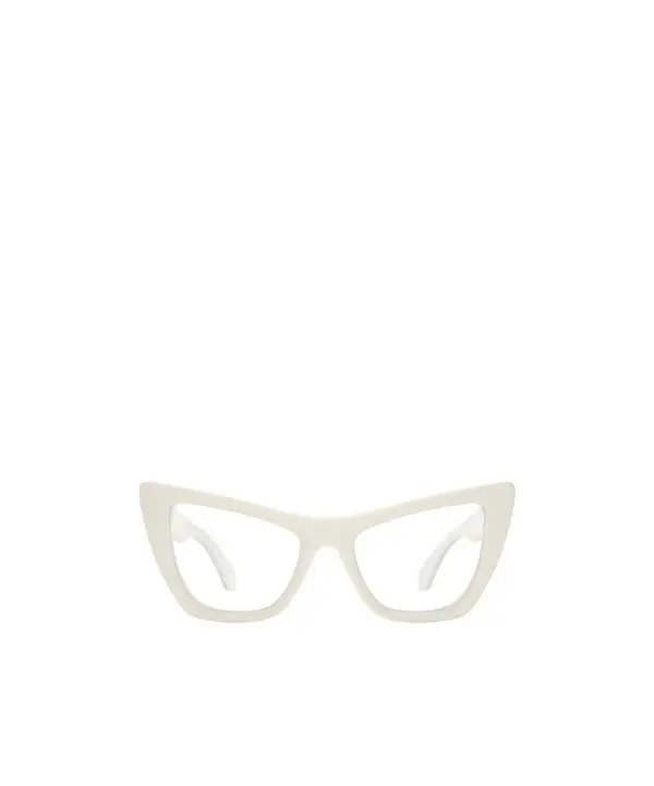 Off-White Logo Cat Eye Eyeglasses - White
