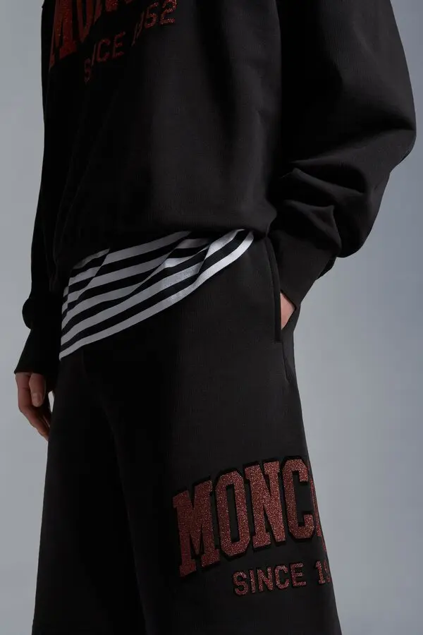 Moncler Logo Fleece Bermuda Shorts