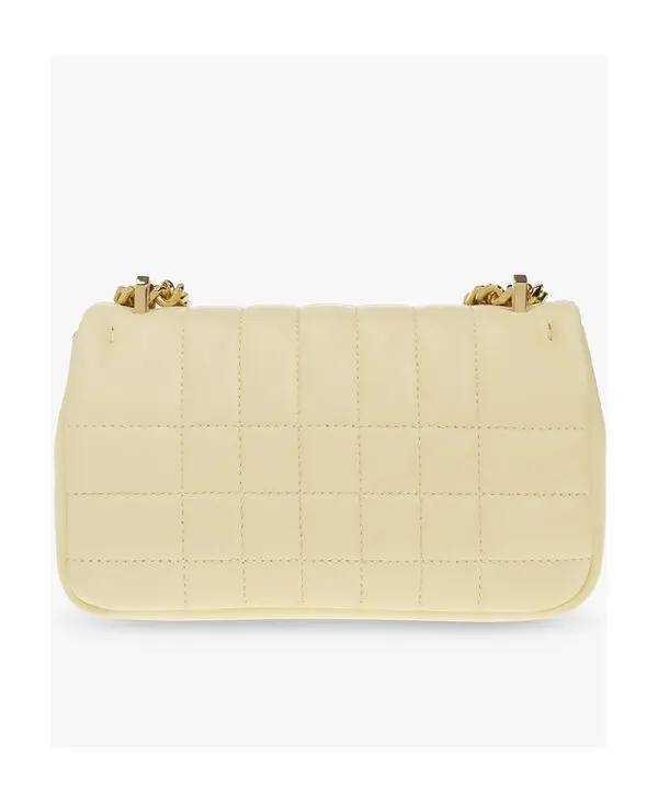 Burberry Logo-plaque Quilted Shoulder Bag - Nude