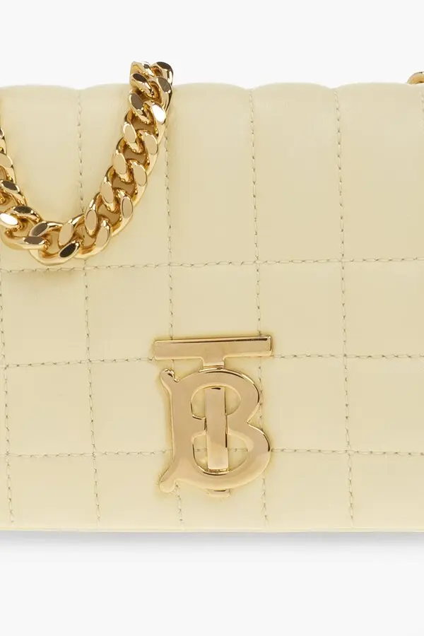 Burberry Logo-plaque Quilted Shoulder Bag - Nude