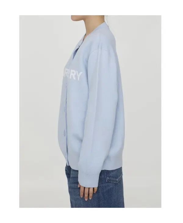 Burberry Logo-print Knit Cardigan