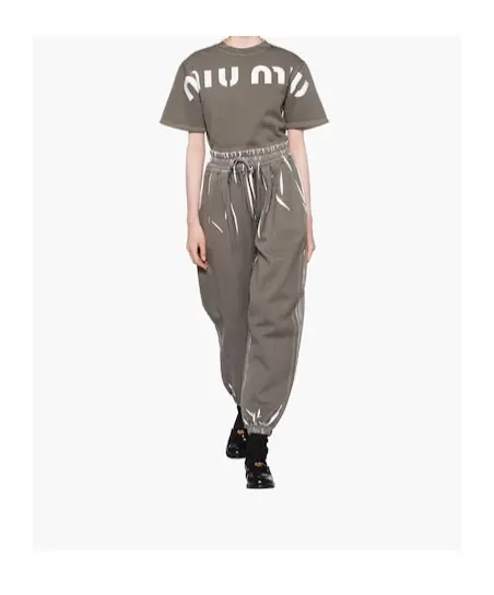 Miu Miu Printed Cotton Sweatshirt