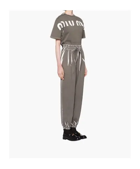 Miu Miu Printed Cotton Sweatshirt