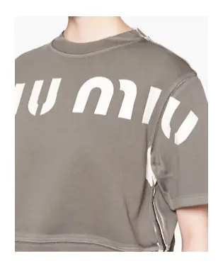 Miu Miu Printed Cotton Sweatshirt