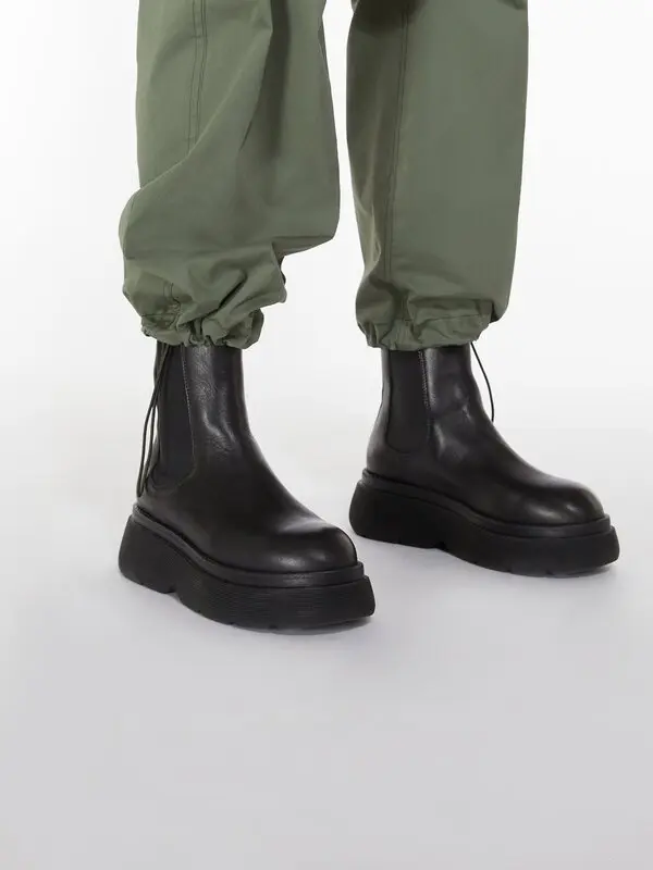 Max Mara Cotton Satin Parachute Trousers