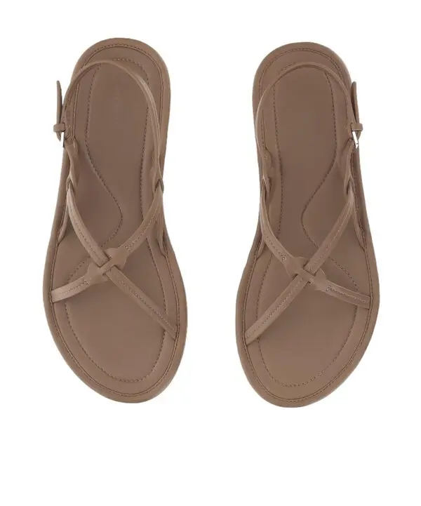THE ROW Leather Sandals - Brown
