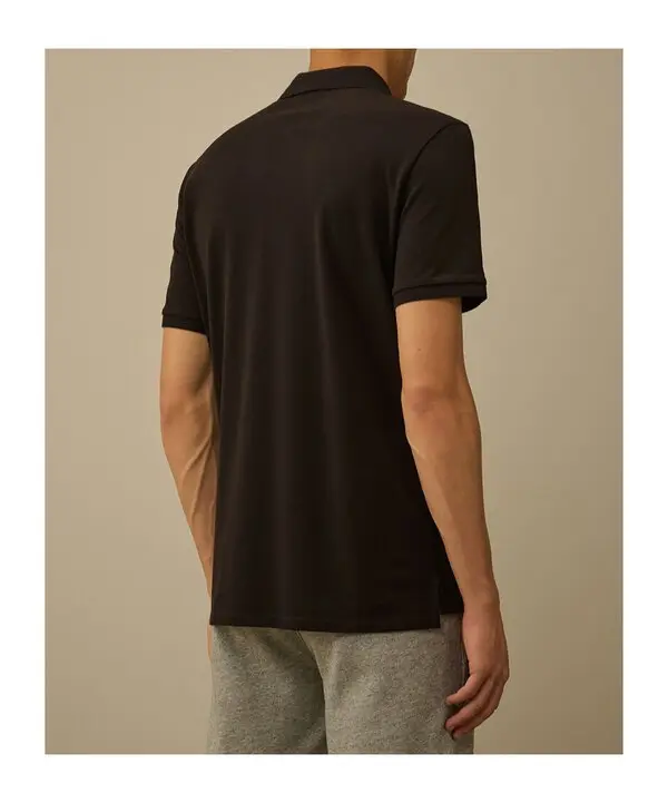 C.P. COMPANY Logo Patch Short-sleeved Polo Shirt