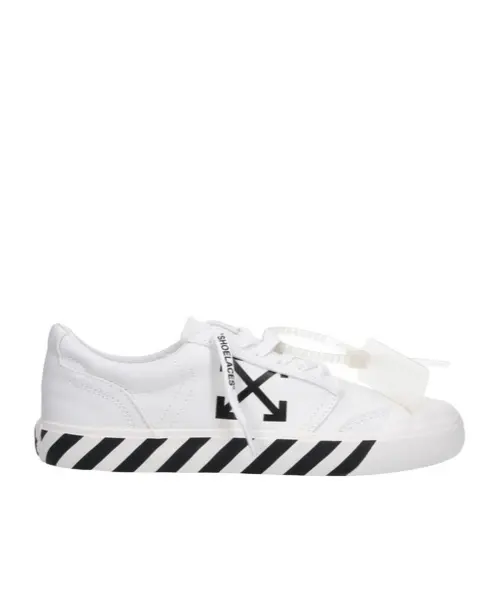 Off-White Arrows Diag-stripe Lace-up Sneakers - White