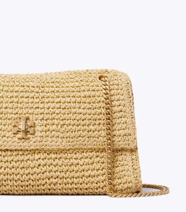 Tory Burch Woven Crochet Shoulder Bag - Natural Color