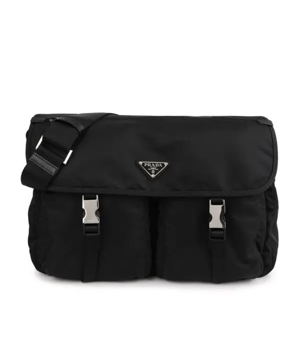 Prada Flap Shoulder Bag - Black