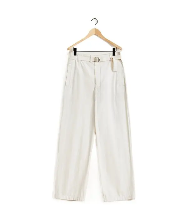 LEMAIRE Seamless Belted Wide-leg Trousers