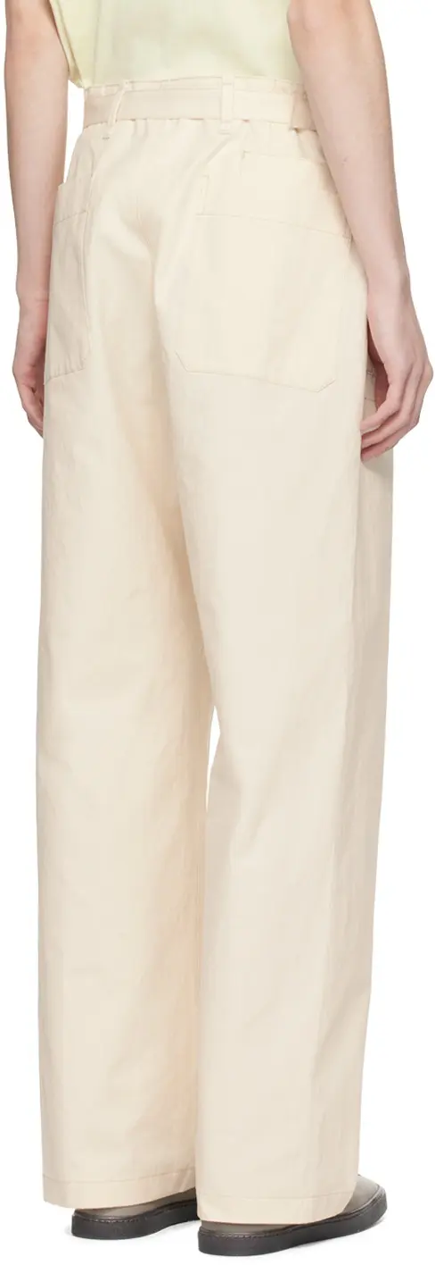 LEMAIRE Seamless Belted Wide-leg Trousers