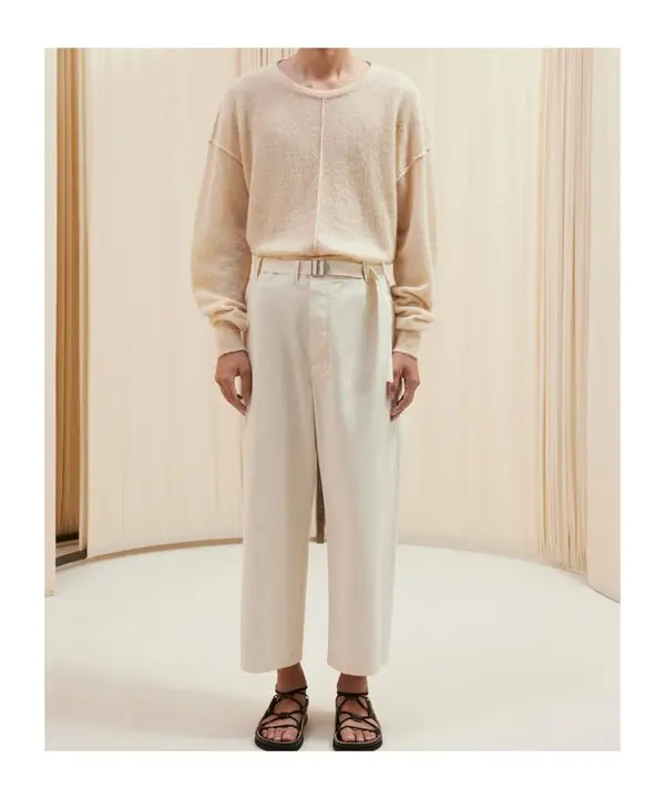 LEMAIRE Seamless Belted Wide-leg Trousers
