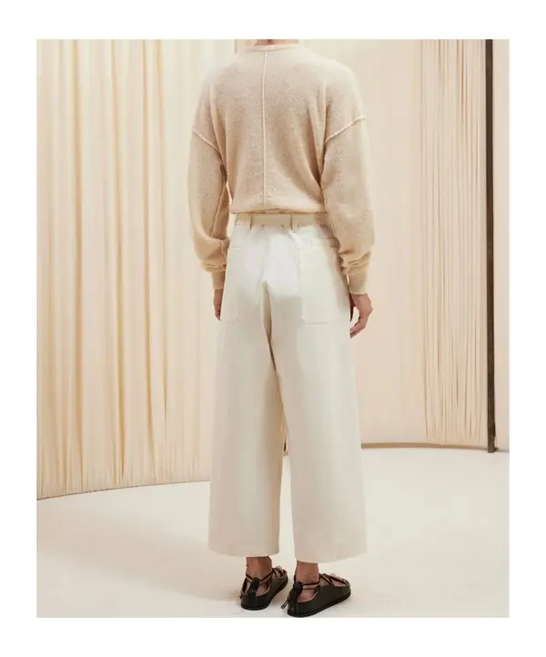 LEMAIRE Seamless Belted Wide-leg Trousers