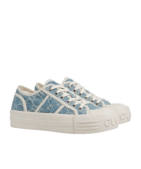 Gucci Low Top Sneakers With Contrasting Trim