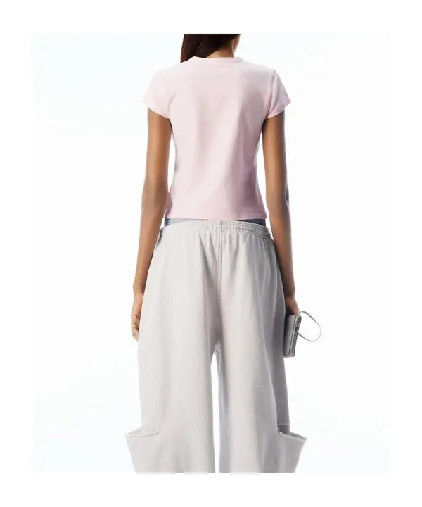 Alexander Wang Baby Logo Rhinestone T-shirt