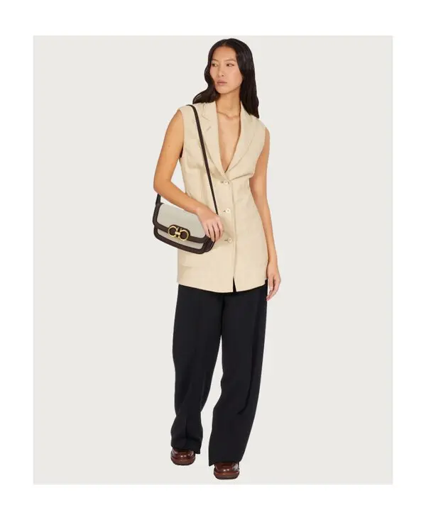 FERRAGAMO Trapezio Small Crossbody Bag