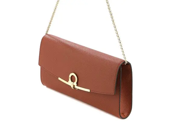 FERRAGAMO Flip Shoulder Bag With Chain Strap