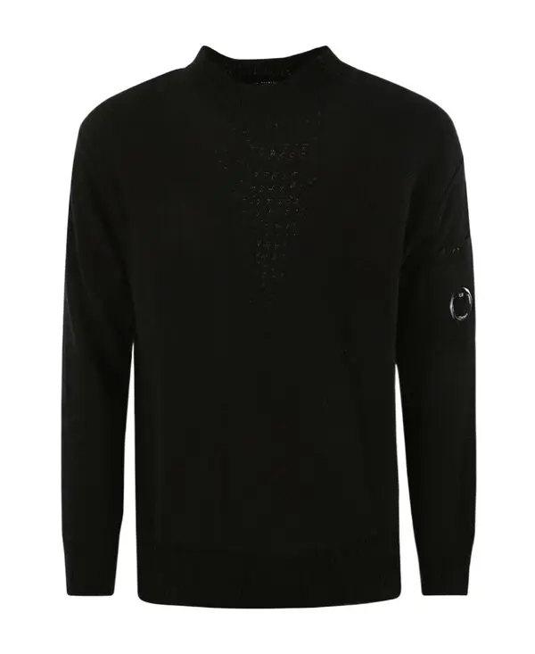C.P. COMPANY Logo-patch Cotton Jumper