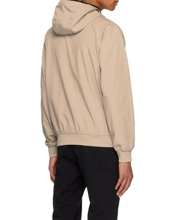 Stone Island Compass-patch Hooded Zip-up Jacket - Dove-grey