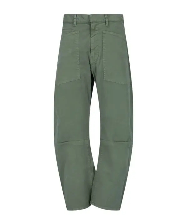 NILI LOTAN Casual Pants With Waist And Loop Straps