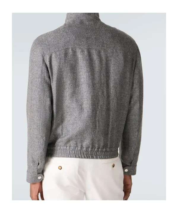 Brunello Cucinelli Silk, Linen, And Wool Jacket
