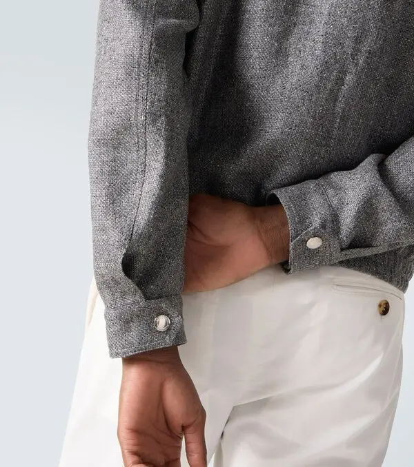 Brunello Cucinelli Silk, Linen, And Wool Jacket