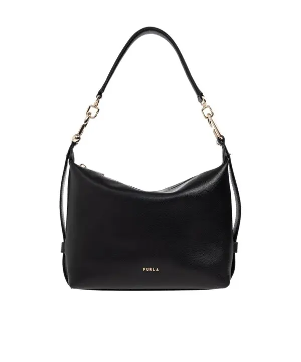 Furla Small Tonie Chain-detail Leather Tote Bag - Black