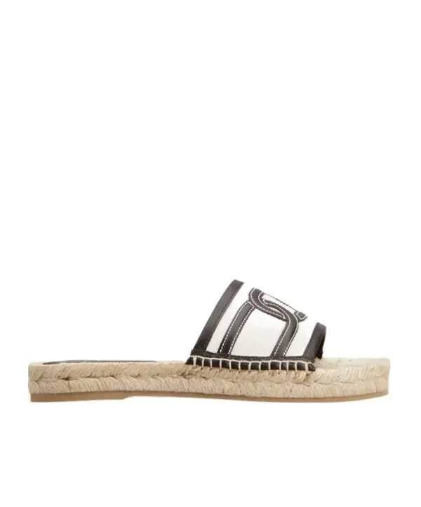 TOD'S Logo Embroidered Slides