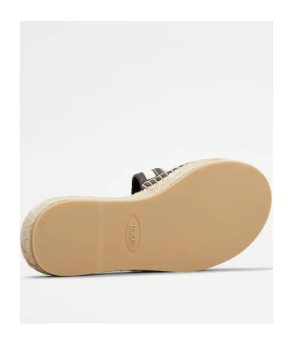 TOD'S Logo Embroidered Slides