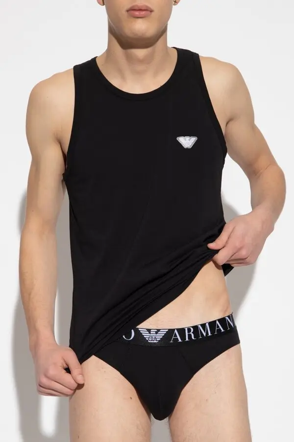 Emporio Armani Logo Underwear - Black