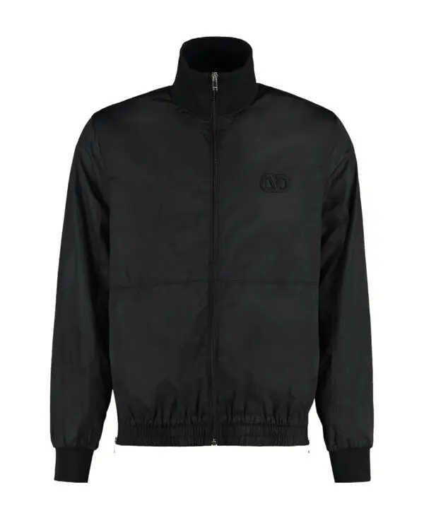 Valentino Garavani Embroidered Logo Bomber Jacket