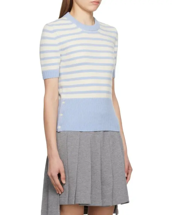 Thom Browne Horizontal-stripe Knitted T-shirt